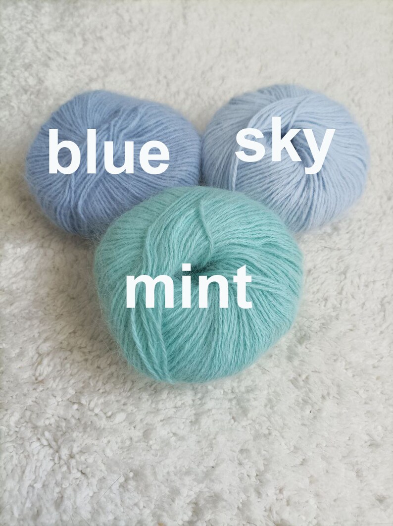 Angora Yarn Angora Yarn for Knitting Fluffy Cozy Soft Warn Yarn Skein ...