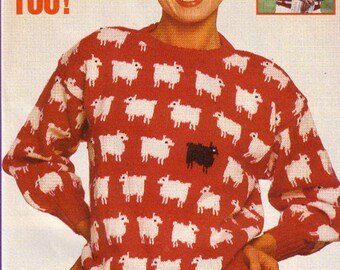 Black Sheep Sweater Red - Etsy