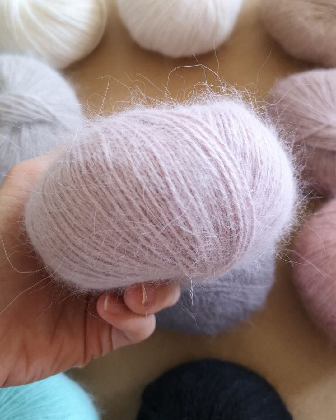 Angora Yarn French Angora Yarn for Knitting Fluffy Cozy Soft Warn Yarn ...