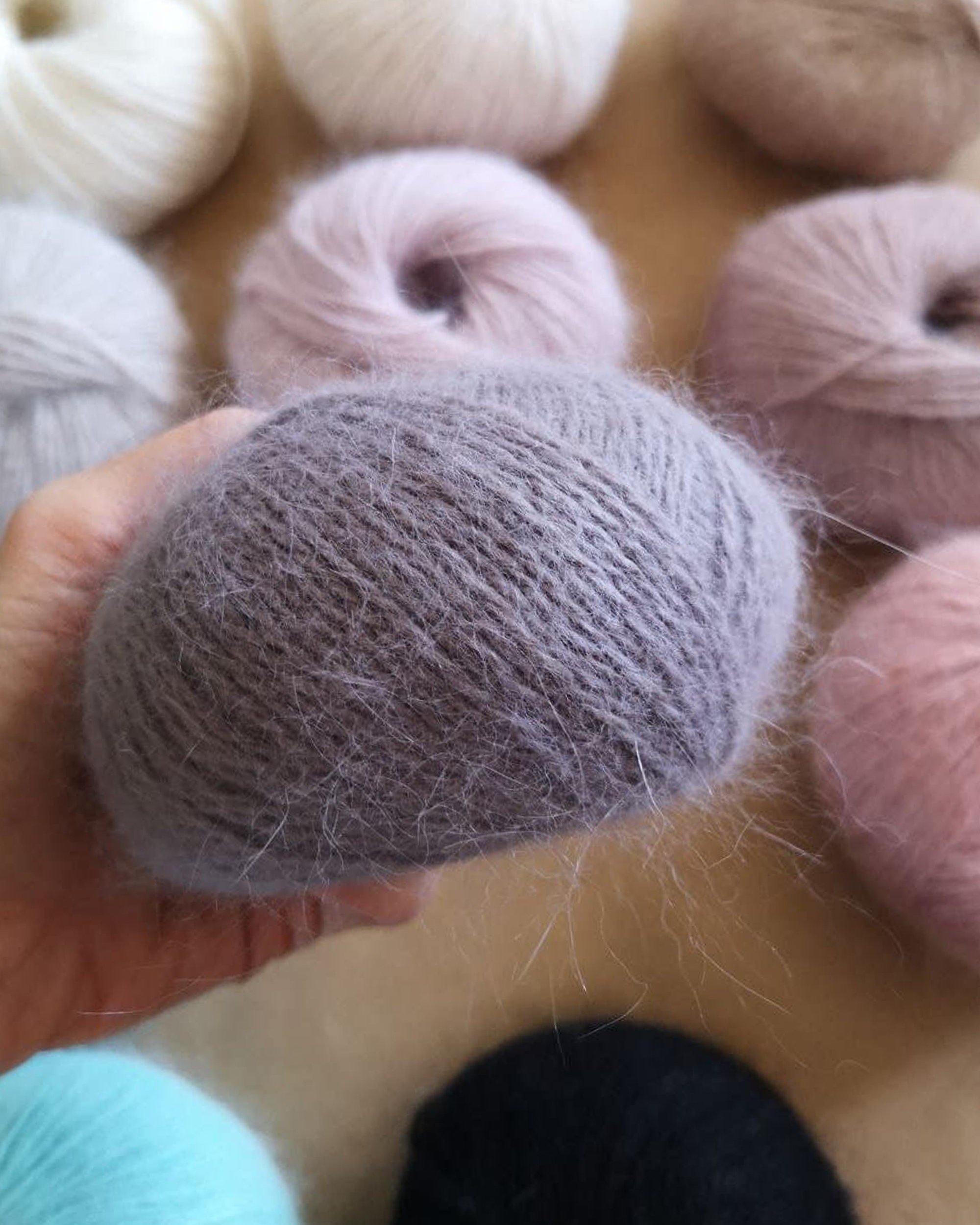 Angora Yarn French Angora Yarn for Knitting Fluffy Cozy Soft Warn Yarn ...