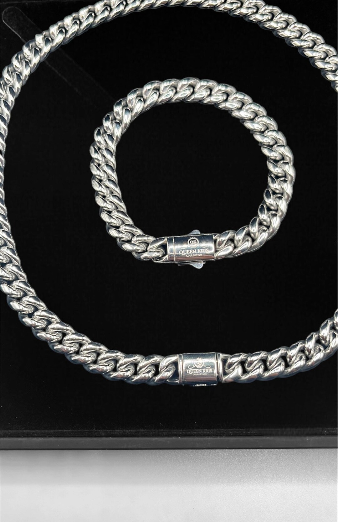 SS Cuban Link SET - Etsy