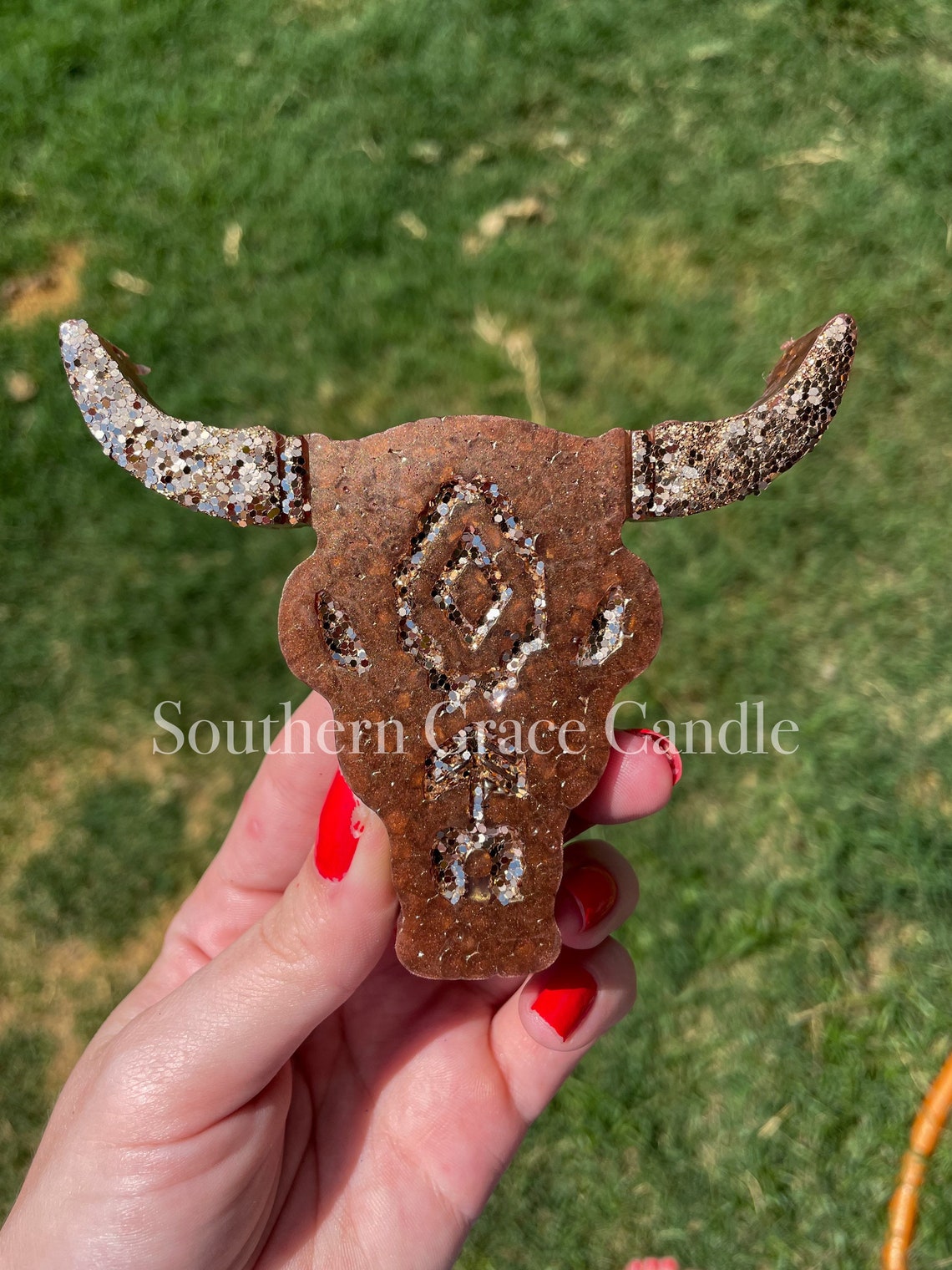 Glitter Bull Skull Car Freshie Bull Skull Car Freshy Bull - Etsy