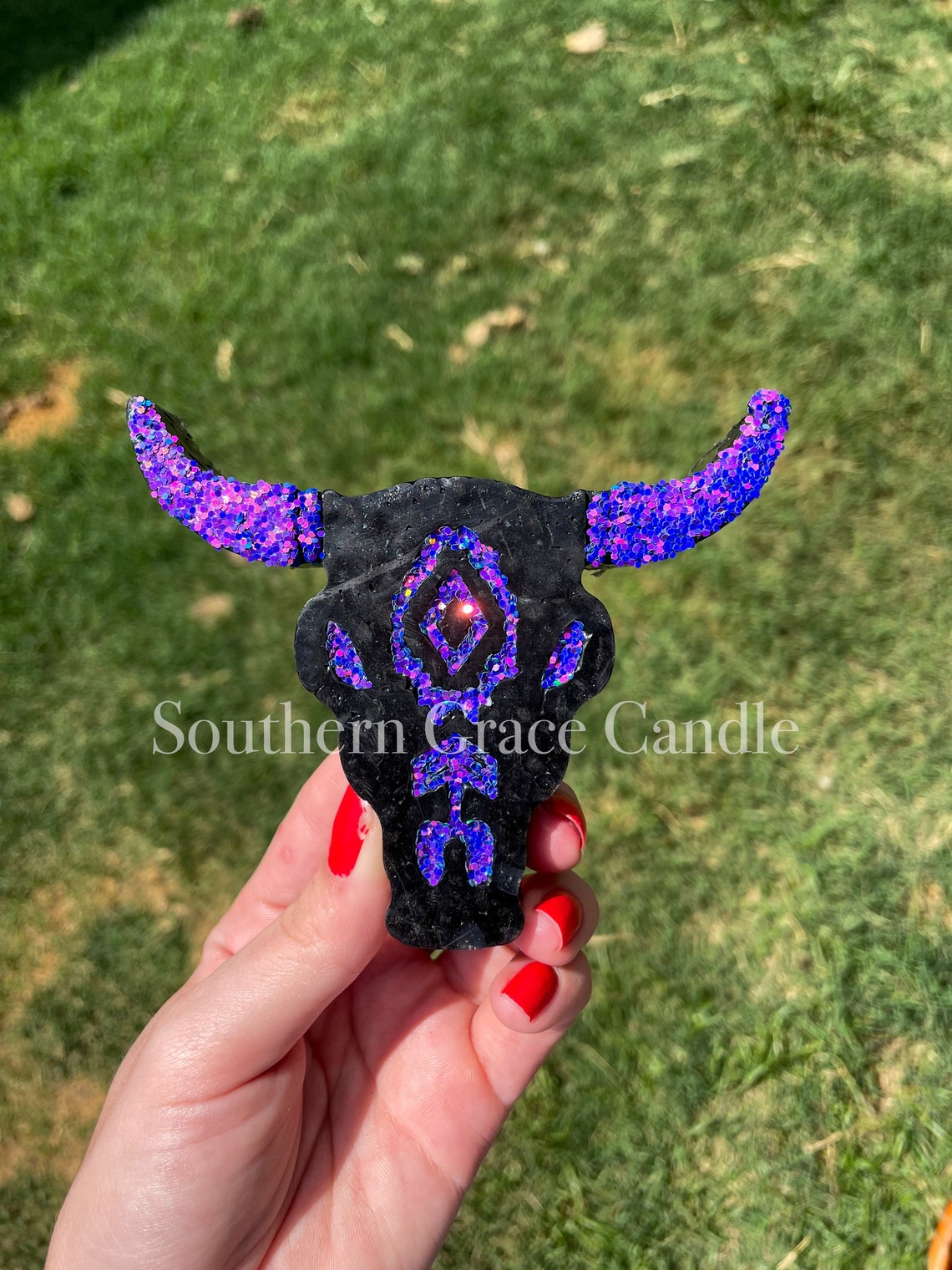 Glitter Bull Skull Car Freshie Bull Skull Car Freshy Bull - Etsy