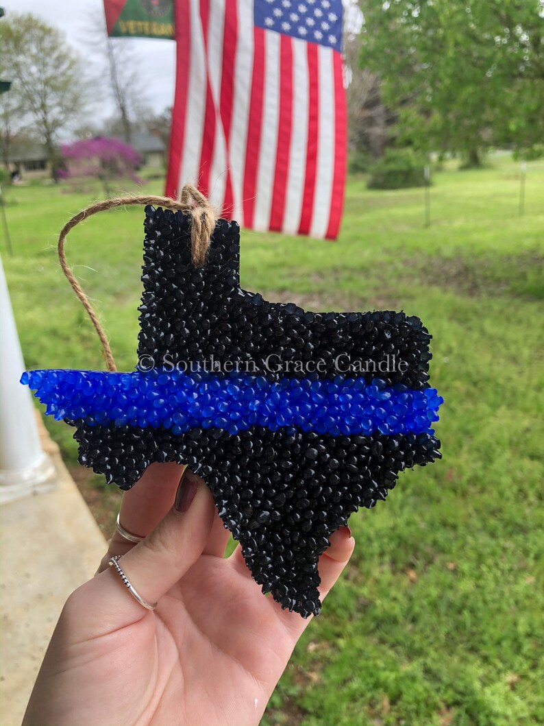 Thin Blue Line Texas Freshie Texas Car Freshie Texas Car - Etsy