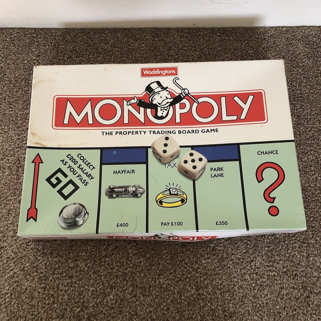 Vintage Monopoly Board Game by Waddingtons 1996 Family Games - Etsy