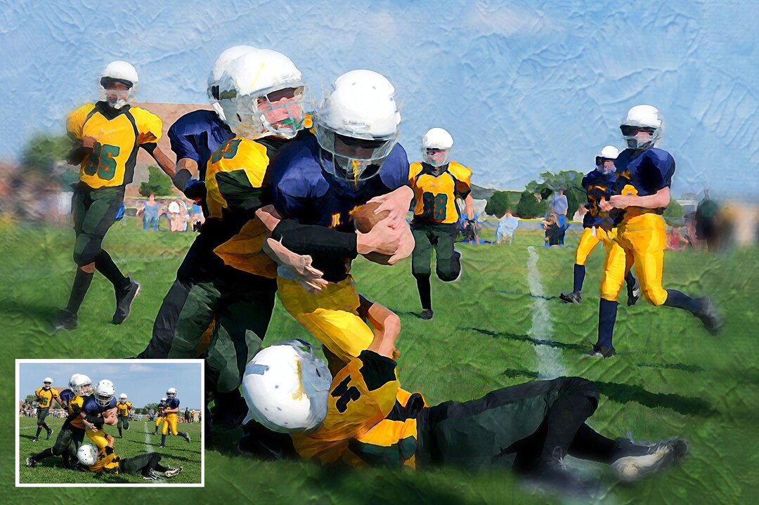 Sports Art, Kids Sports Art, Photo to Art, Sports Paintings, Exercise ...