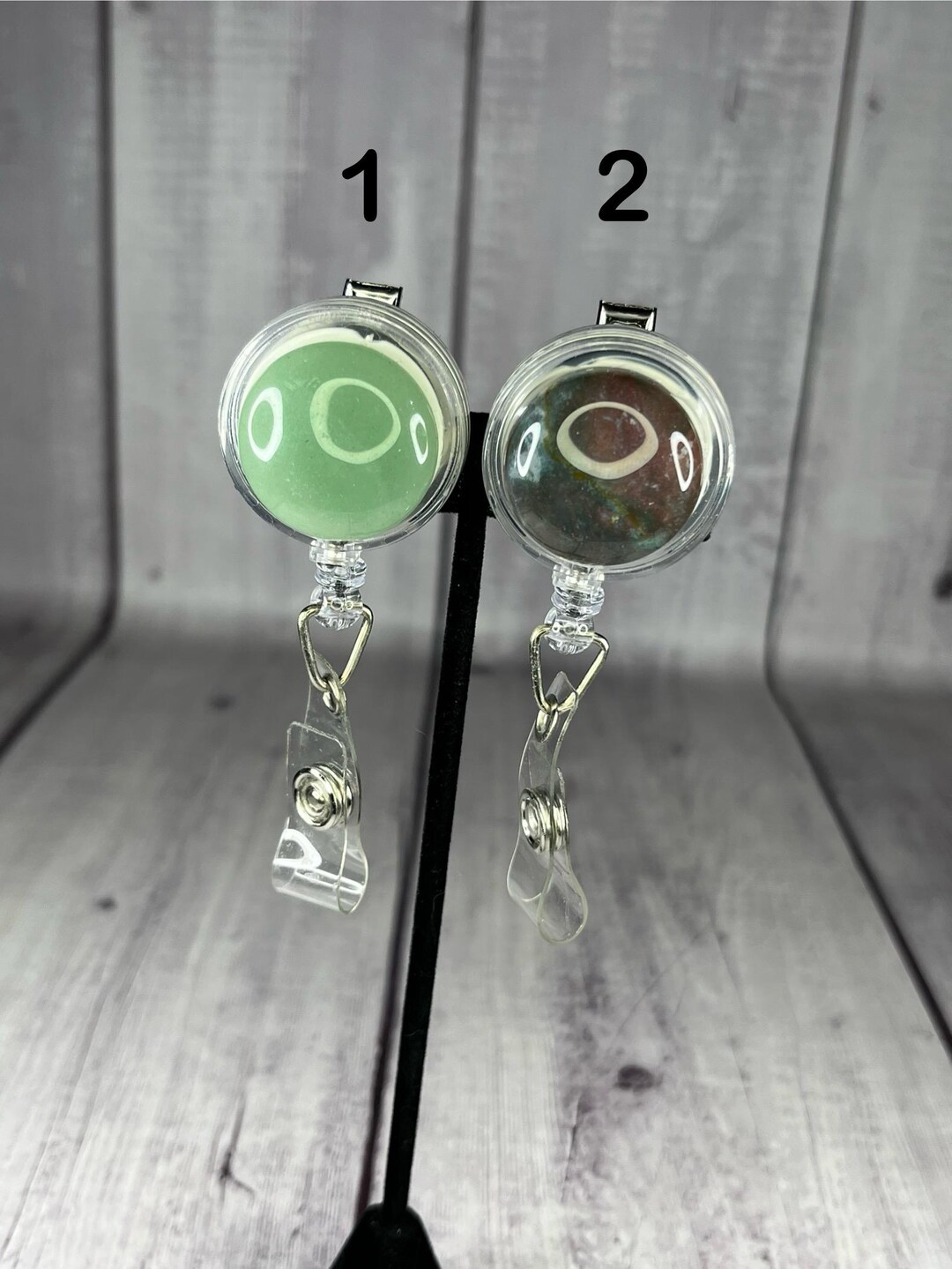 Retractable Crystal Badge Holders (multiple Materials) - Etsy