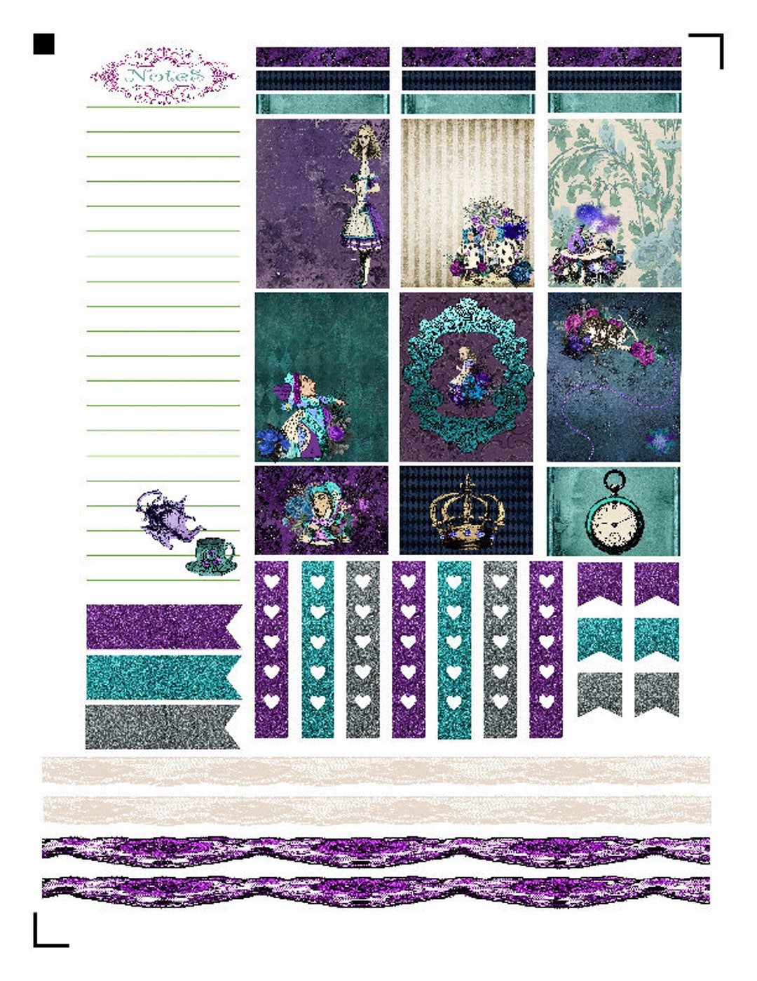 Printable Planner Stickers for Use With Erin Condren Sized Planners - Etsy