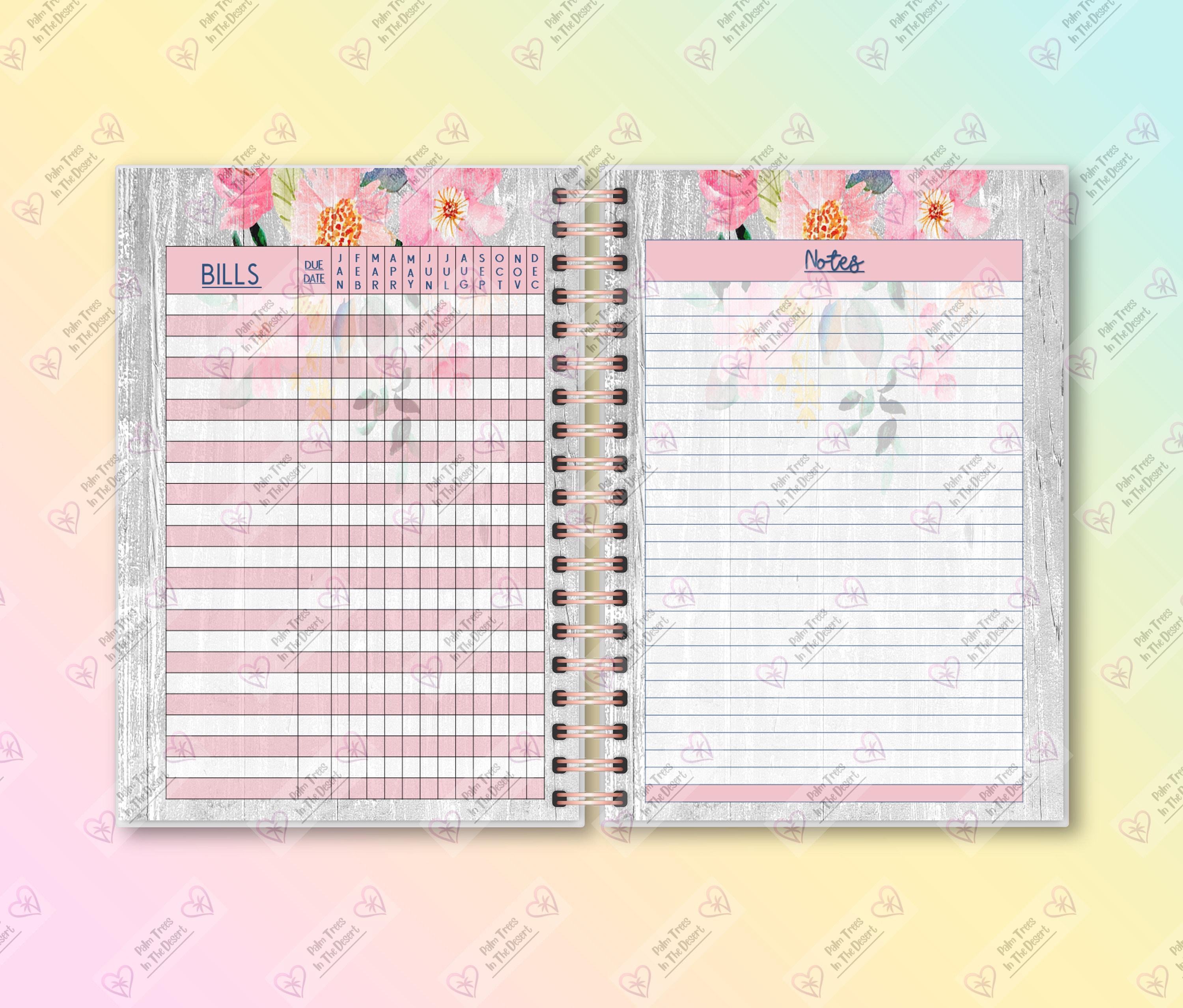 Undated Farmhouse Chic Digital/printable Planner Pages - Etsy