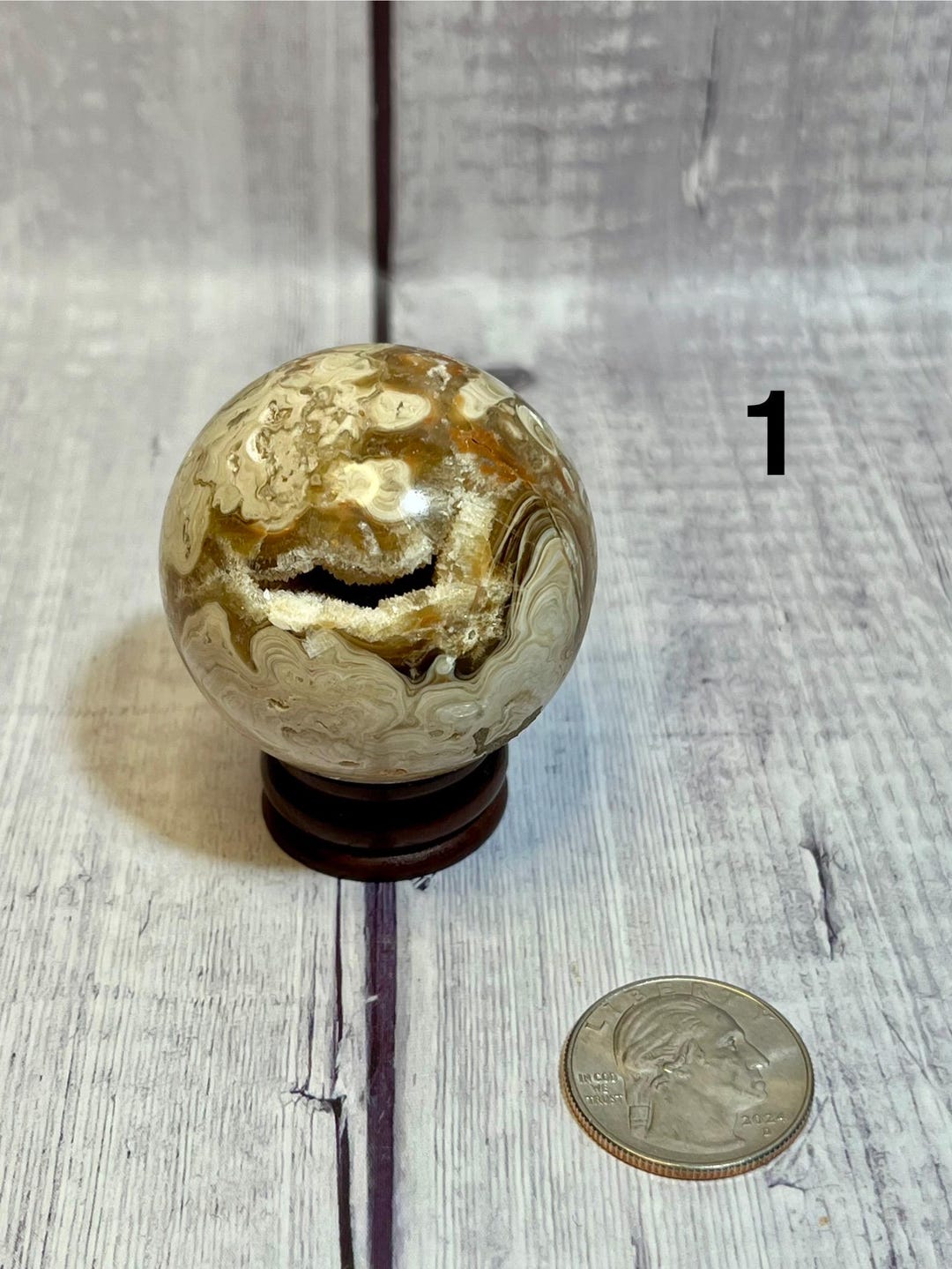 Chocolate Calcite Sphere – Grounding, Emotional Healing, Stability ...