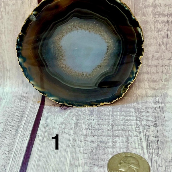 Agate Slice Coasters - Etsy
