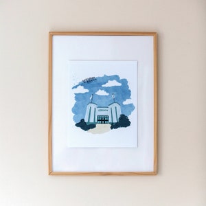 Art Print | Verdun Natatorium | Poster | Illustration | Landmark ...