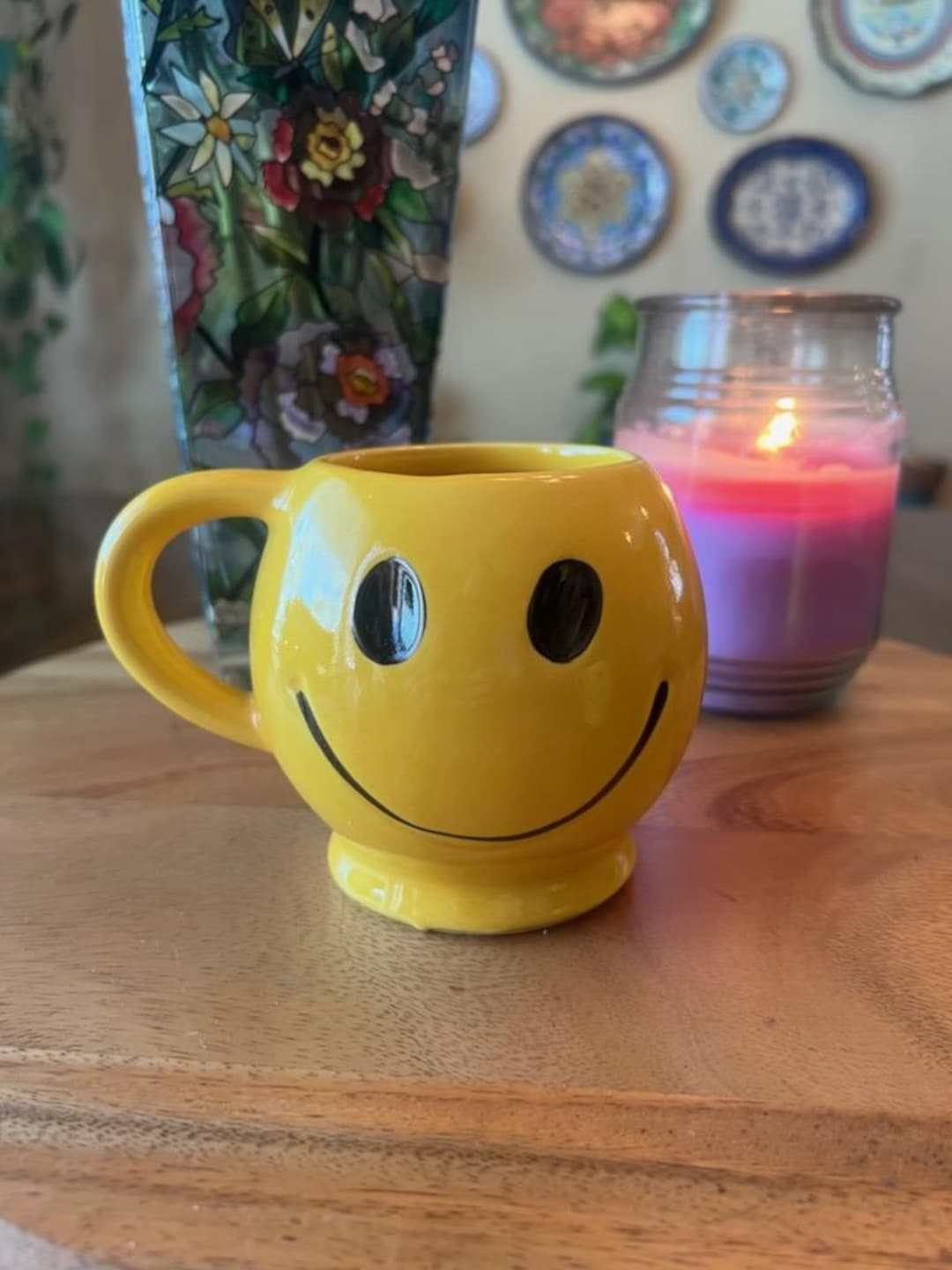 Vintage Smiley Face Mug - Etsy