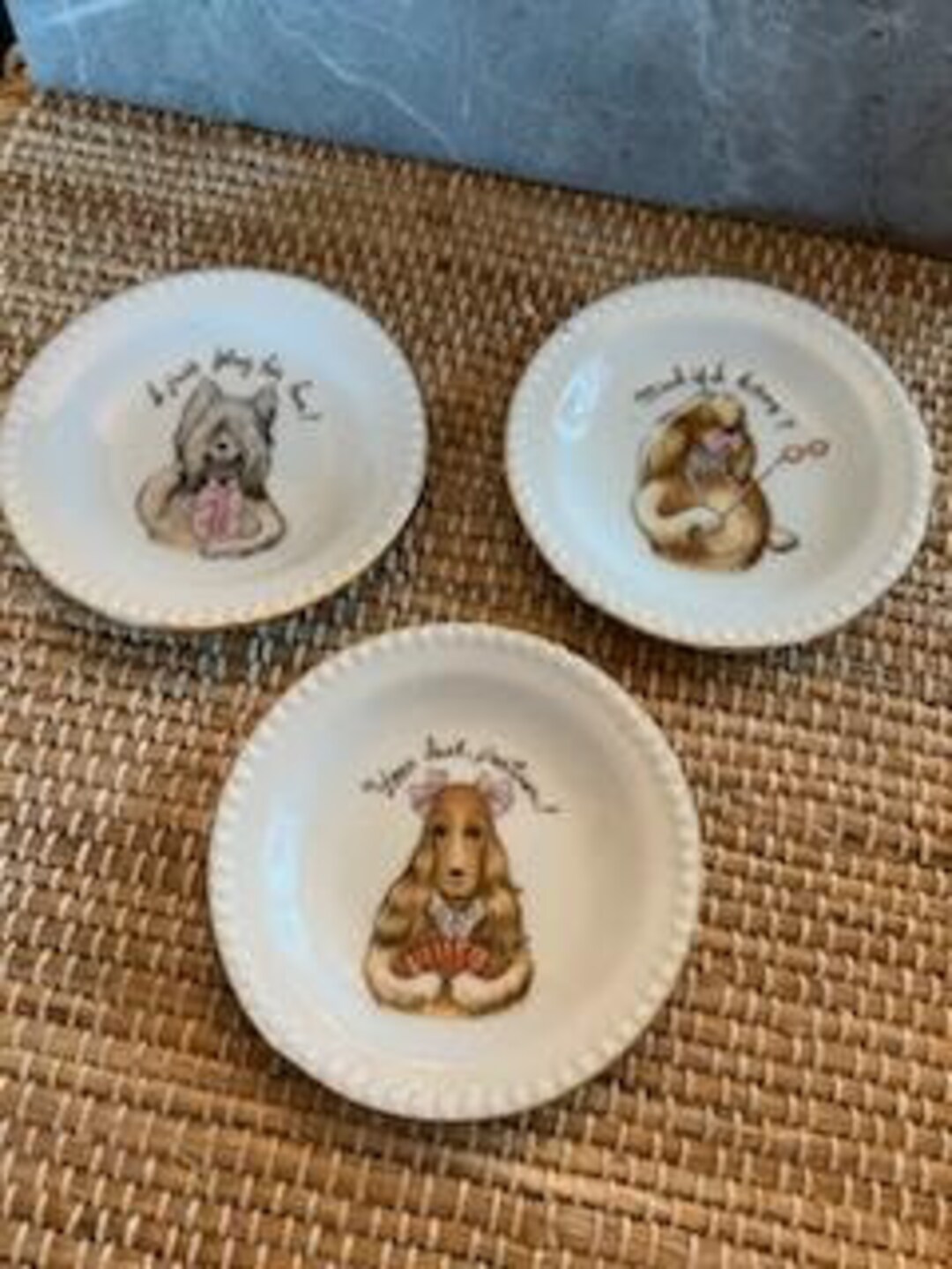 Mini Dog Collector Plates - Etsy