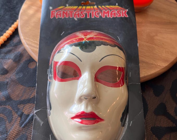 Vintage Fortune Teller Halloween Mask - Etsy