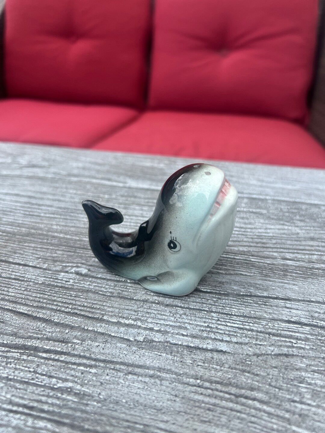 Vintage Whale Salt Shaker - Etsy