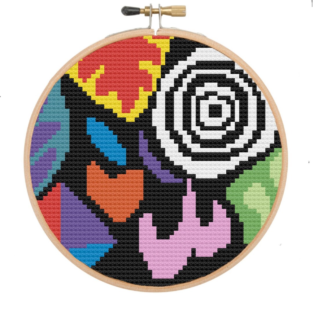 Stranger Things Cross Stitch Pattern PDF, Eleven Cross Stitch, Abstract ...