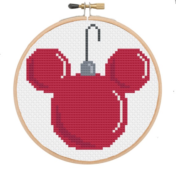 Sewing & Fiber Mickey cross stitch Mickey and snowman Mickey cross ...
