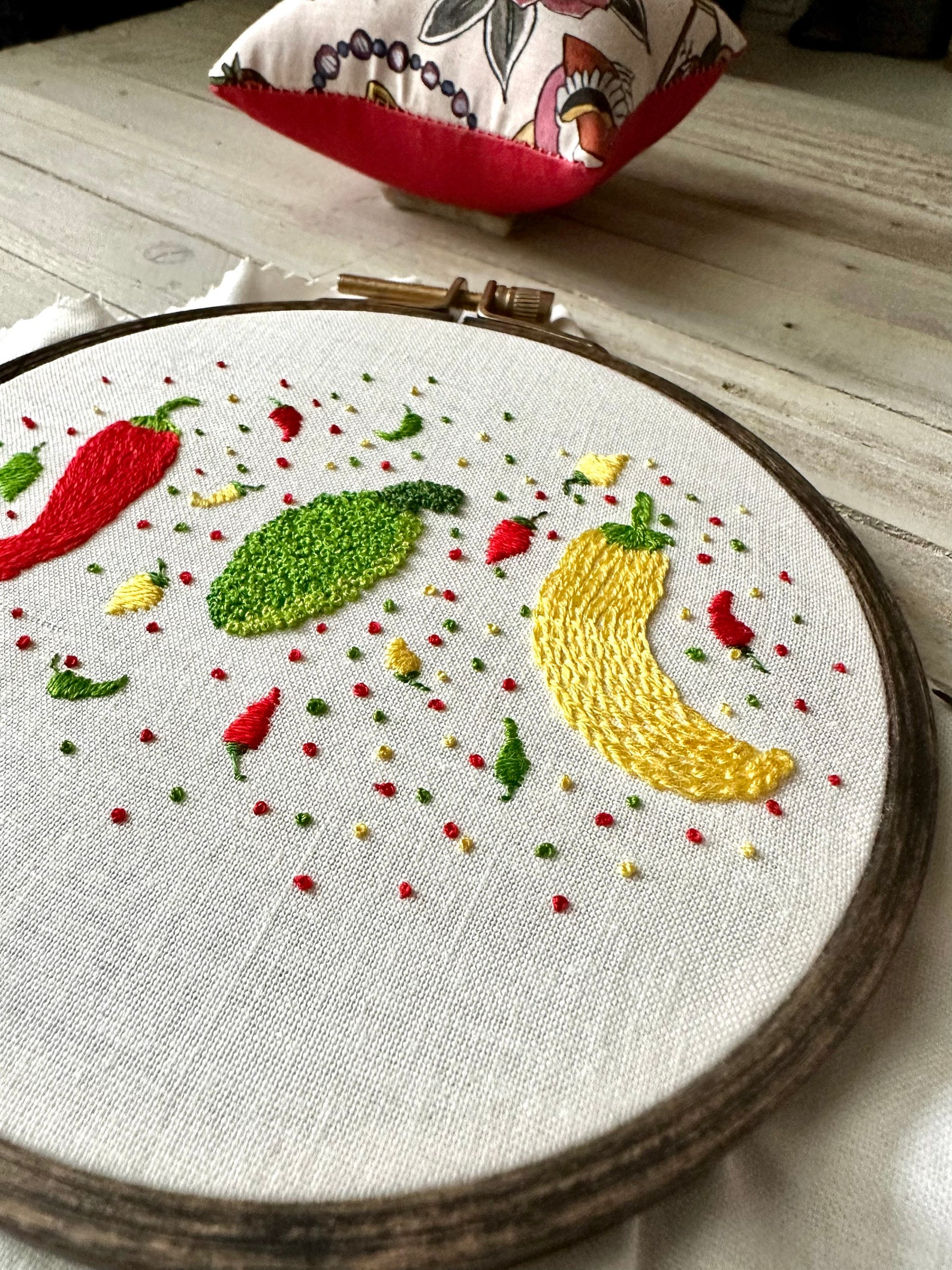 Chillies Embroidery Chillies PDF Pattern ONLY Embroidery - Etsy