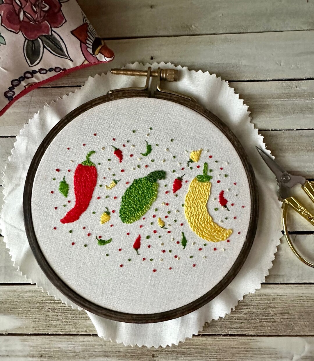 Chillies, Embroidery Chillies, PDF Pattern ONLY, Embroidery Pattern ...