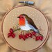 Christmas Robin PDF Embroidery Pattern Only Embroidery Art - Etsy