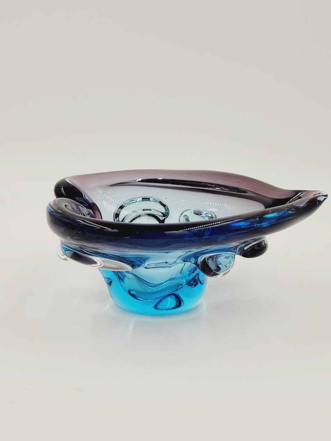 Vintage Mid Century Modern Chalet Lorraine EDAG Era Art Glass Bowl Dish ...