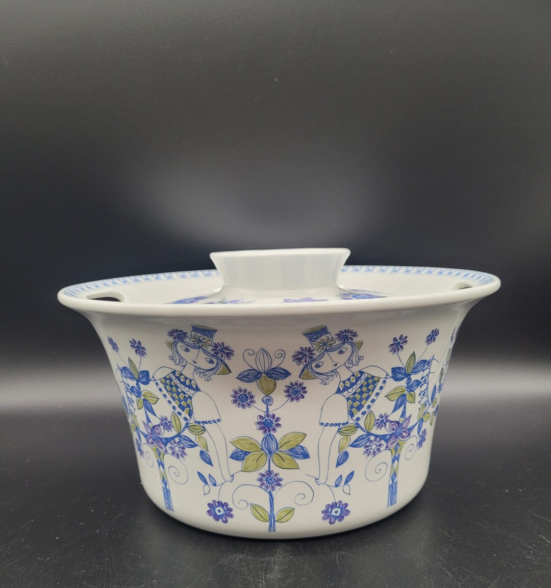MCM Figgjo Lotte Turi Design Norway Covered Casserole Dish Tureen ...