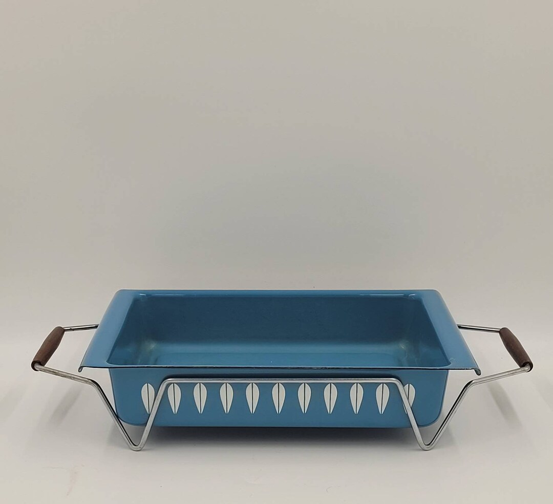 MCM Cathrineholm Norway Blue Enamel Lotus Lasagna Baking Pan With ...