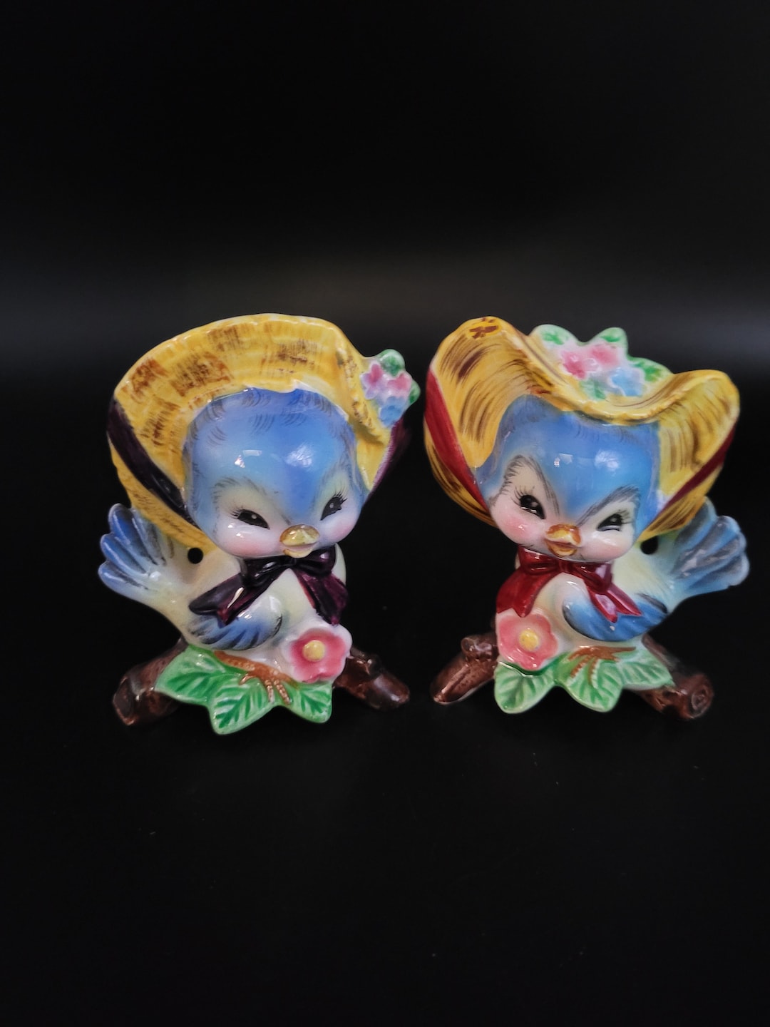 Vintage Anthropomorphic PY Japan Bluebird Salt and Pepper Shakers ...