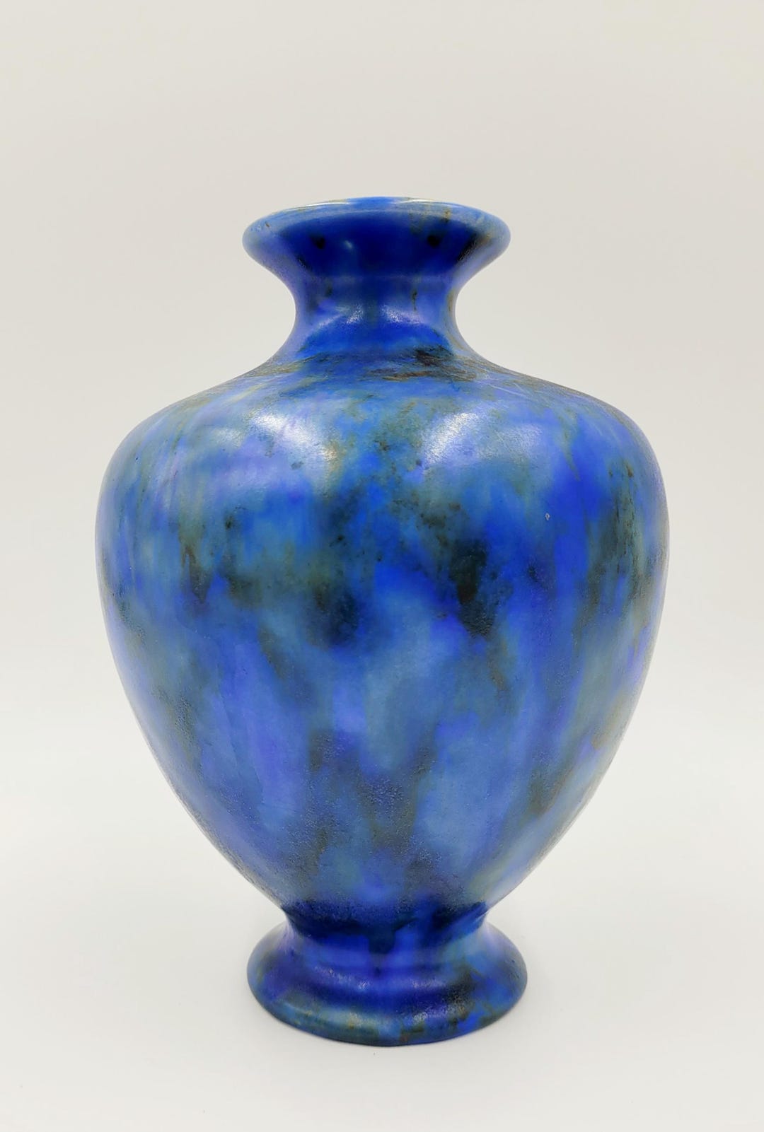 Vintage GORGEOUS Chameleon Ware Clews & Company England Vase Blue Green ...