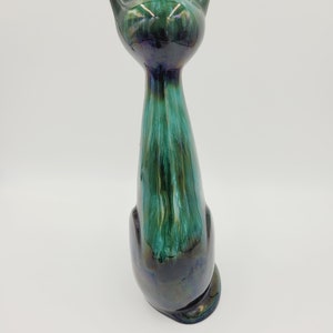 Vintage Blue Mountain Pottery Cat Figurine MCM Retro Cat Statue ...