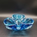 Vintage Mid Century Modern Chalet EDAG Blue Art Glass Bowl Dish Ashtray ...