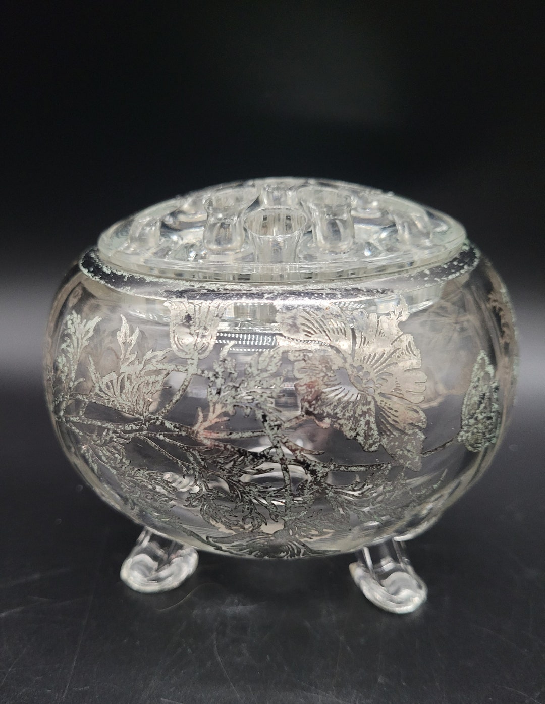 Vintage Mid Century Modern Viking Flanders Sterling Silver Overlay ...