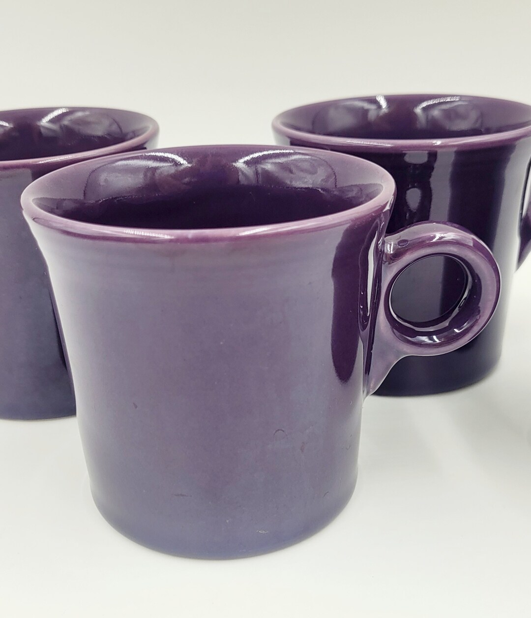 Vintage Set of 4 Fiestaware Plum Mulberry Coffee Tea Coco Latte Mugs ...