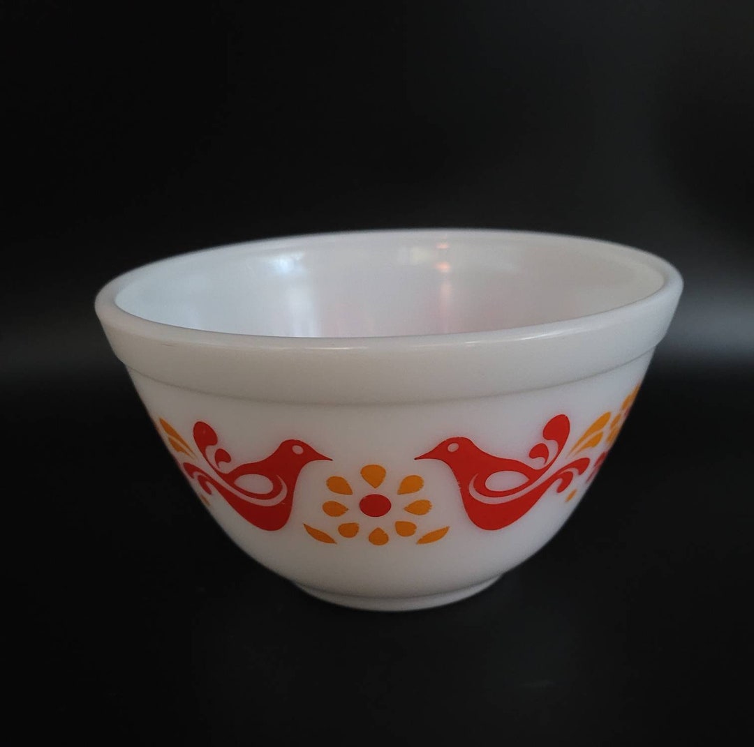 Vintage Pyrex Friendship Birds 1 1/2 Pint Mixing Nesting Bowl 401 ...