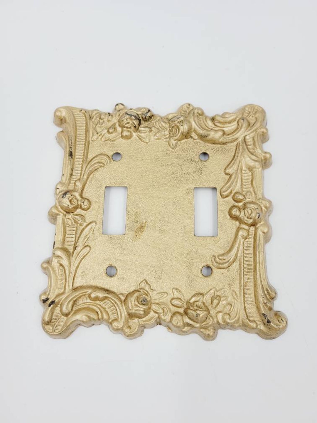 Vintage Double Light Switch Cover Plate Electrical Home Hardware Home ...