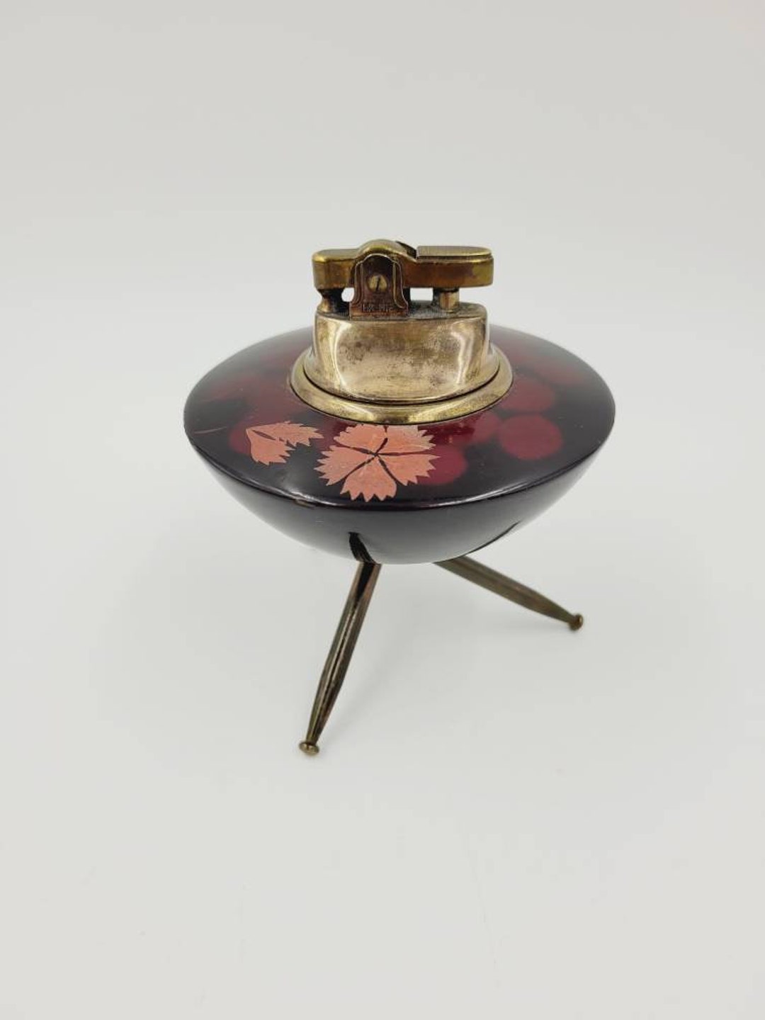 Vintage Mid Century Modern UFO Atomic Laquer Flying Saucer Hand Painted ...