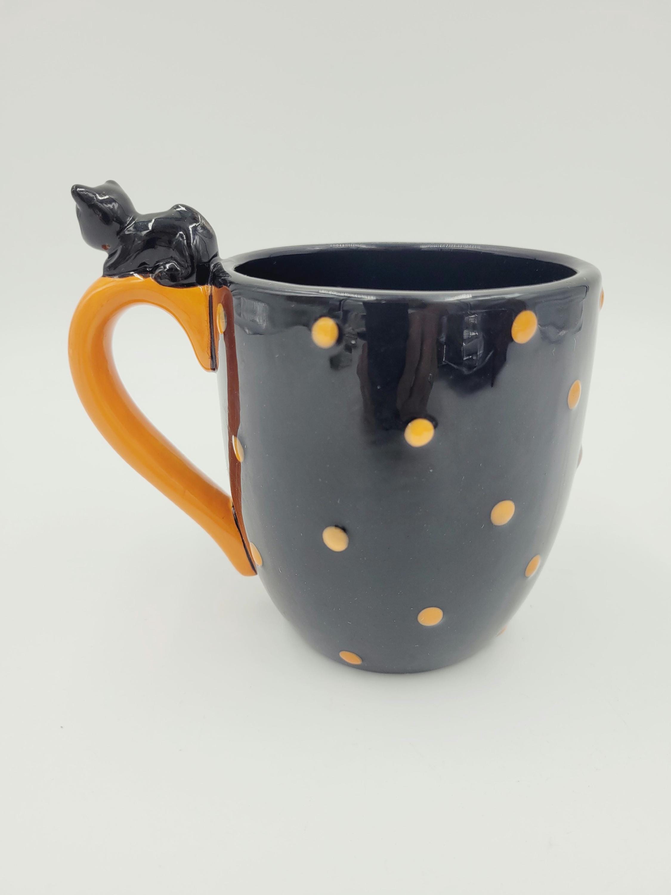 Global Designs Halloween Black Cat Handle and Pumpkin Inside by Kate ...