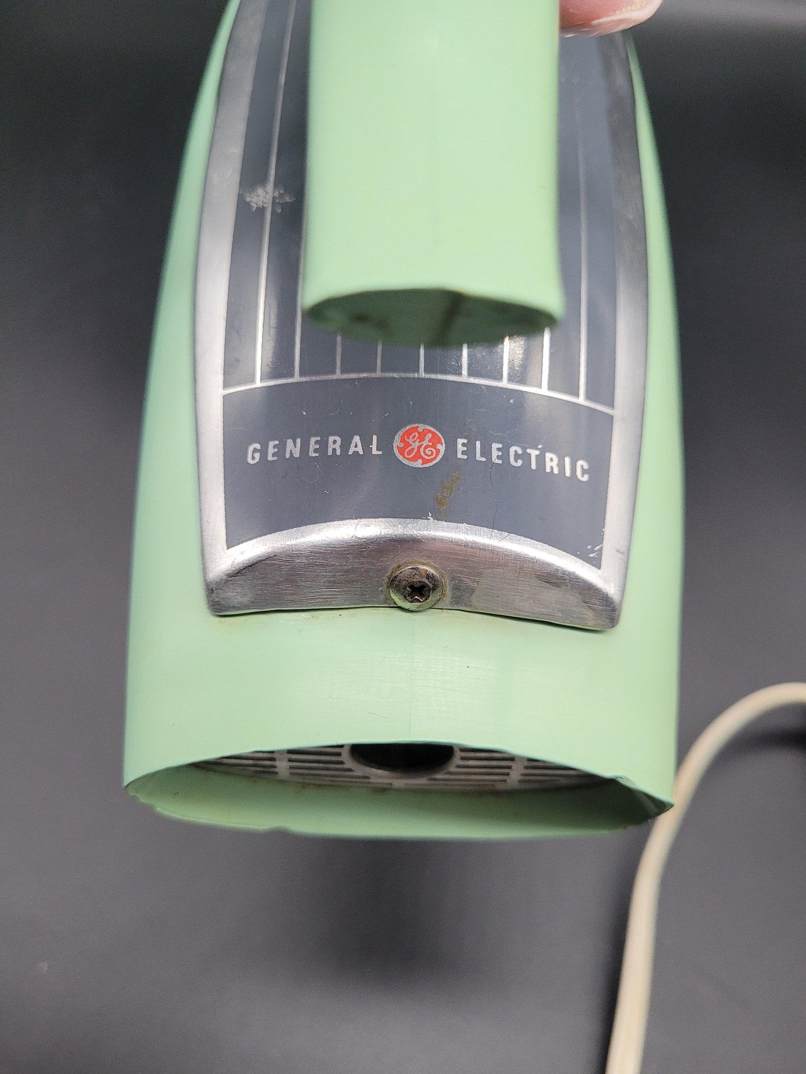 Vintage Mid Century Modern Atomic Green 3 Speed General Electric Hand ...