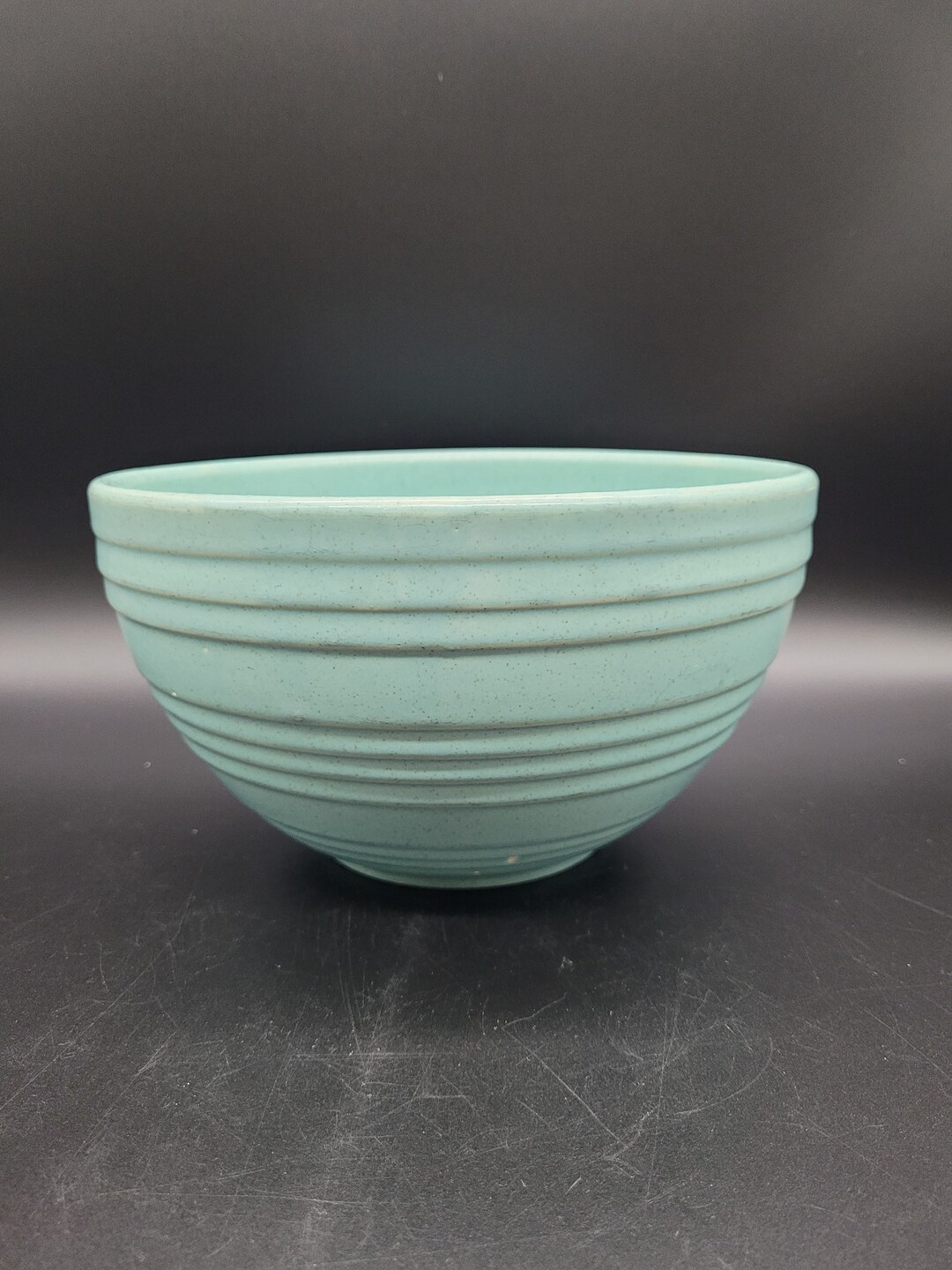 Vintage Mccoy Beehive Speckled Robins Egg Blue Nesting Mixing Bowl ...