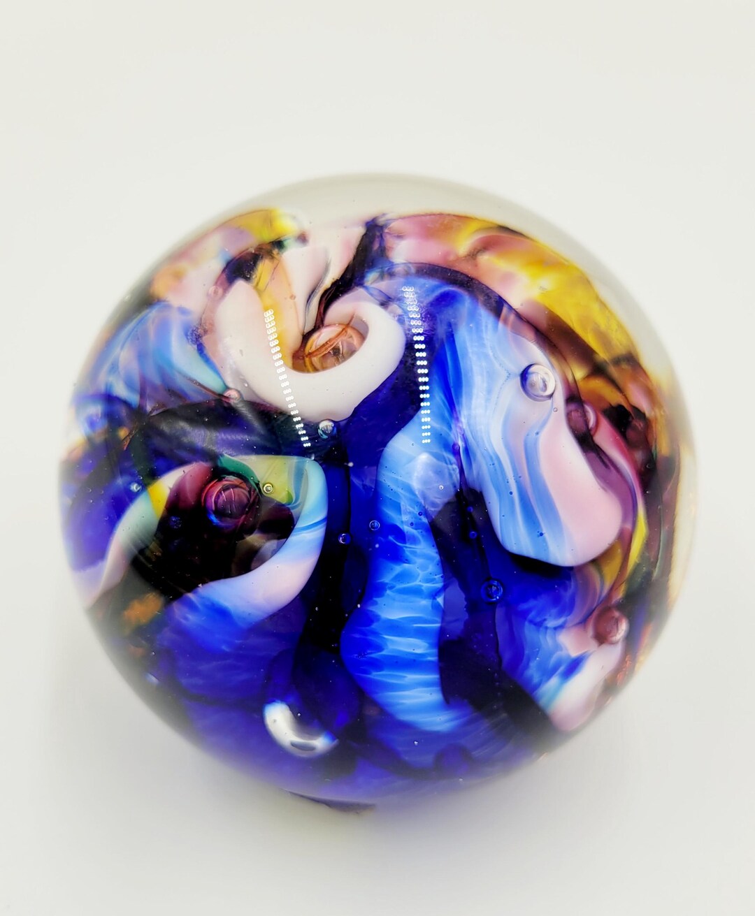 Gorgeous Robert Held Art Glass Scramble Paperweight Collectible Glass ...
