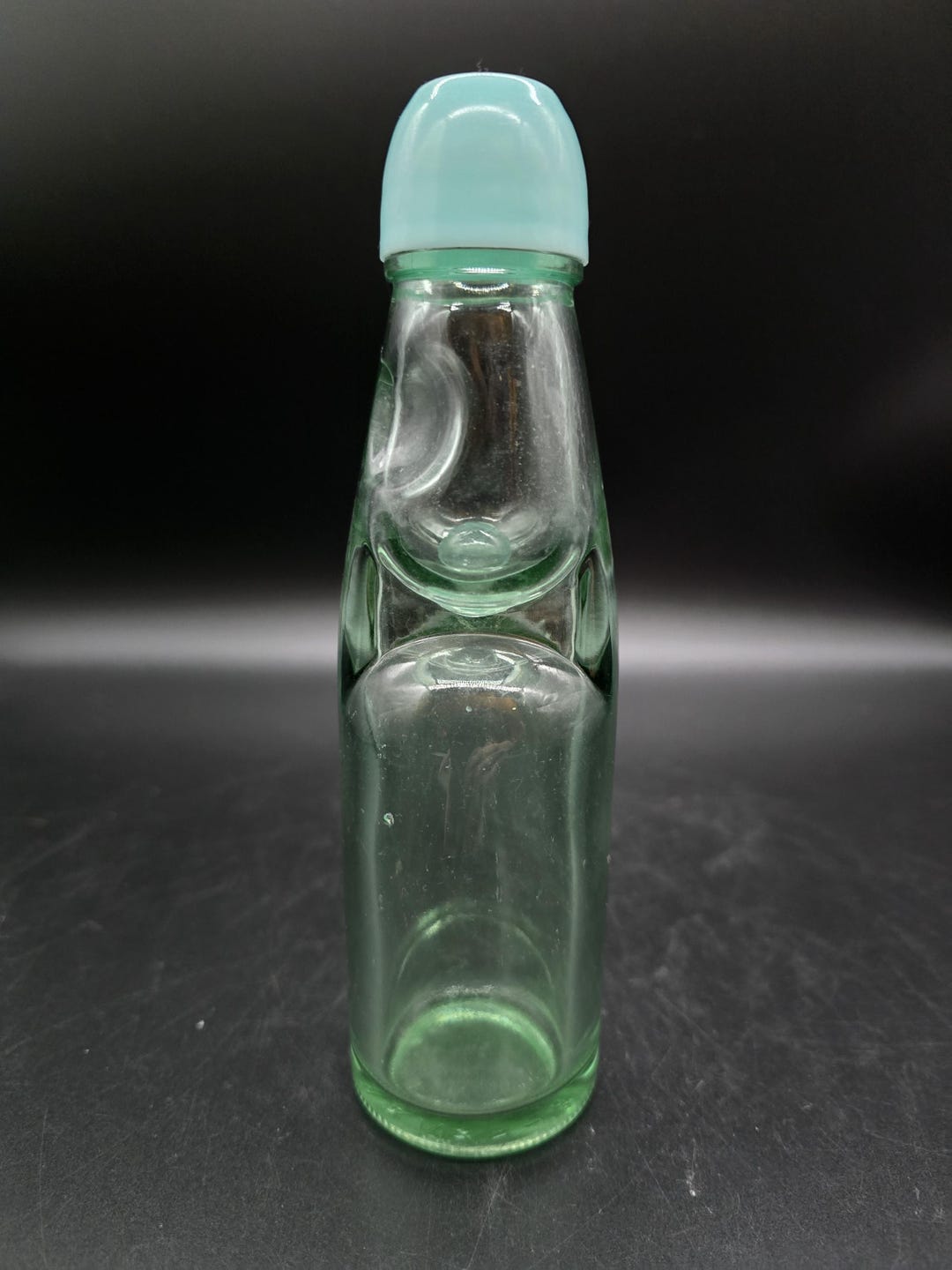 Vintage Codd Neck Soda Bottle With Marble Stopper Green Glass Rubber ...