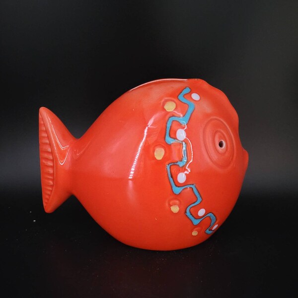 Pottery Fish Bank - Etsy