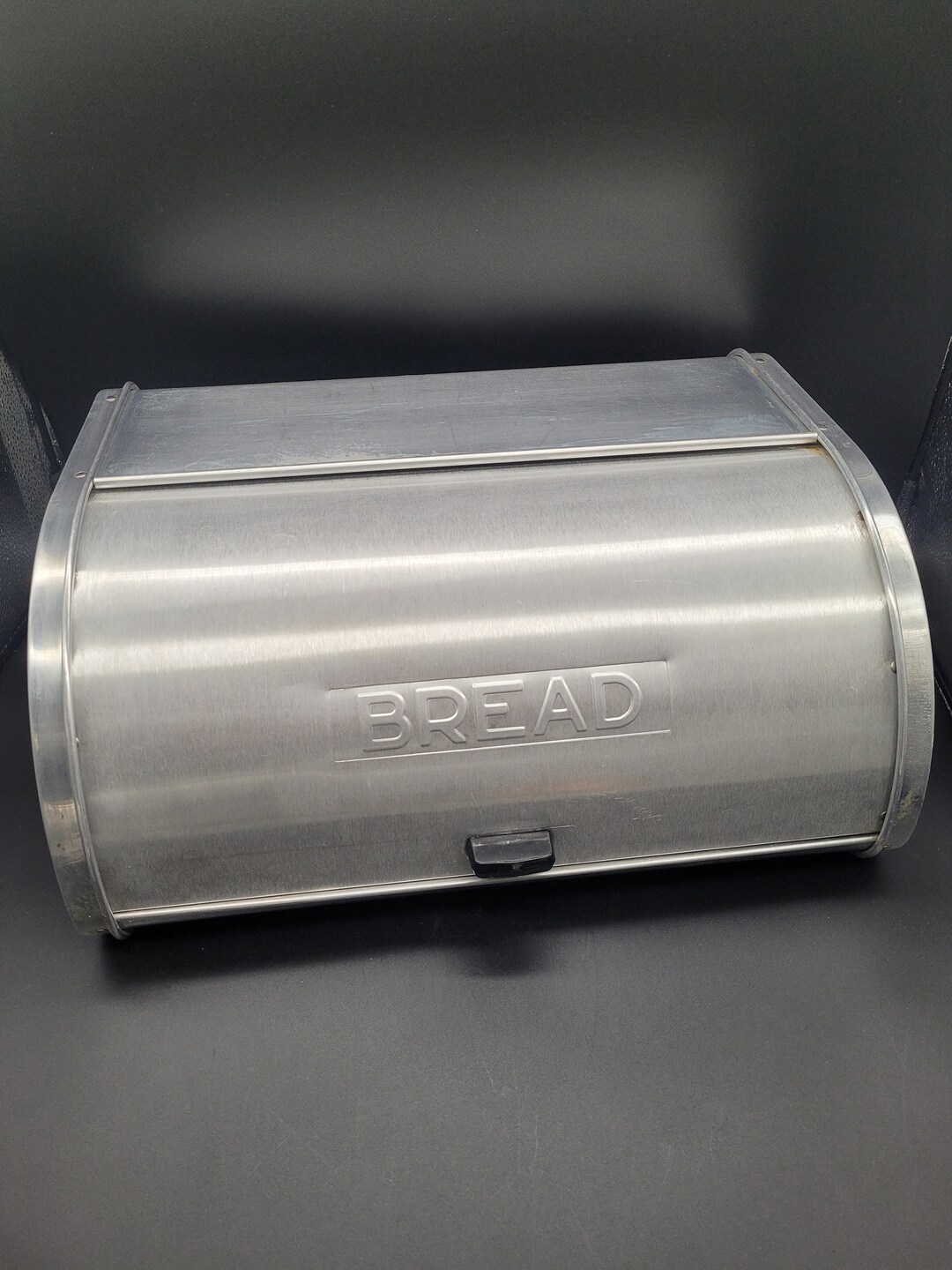 Vintage Kromex Spun Aluminum Bread Box With Bakelite Handle Hard to ...