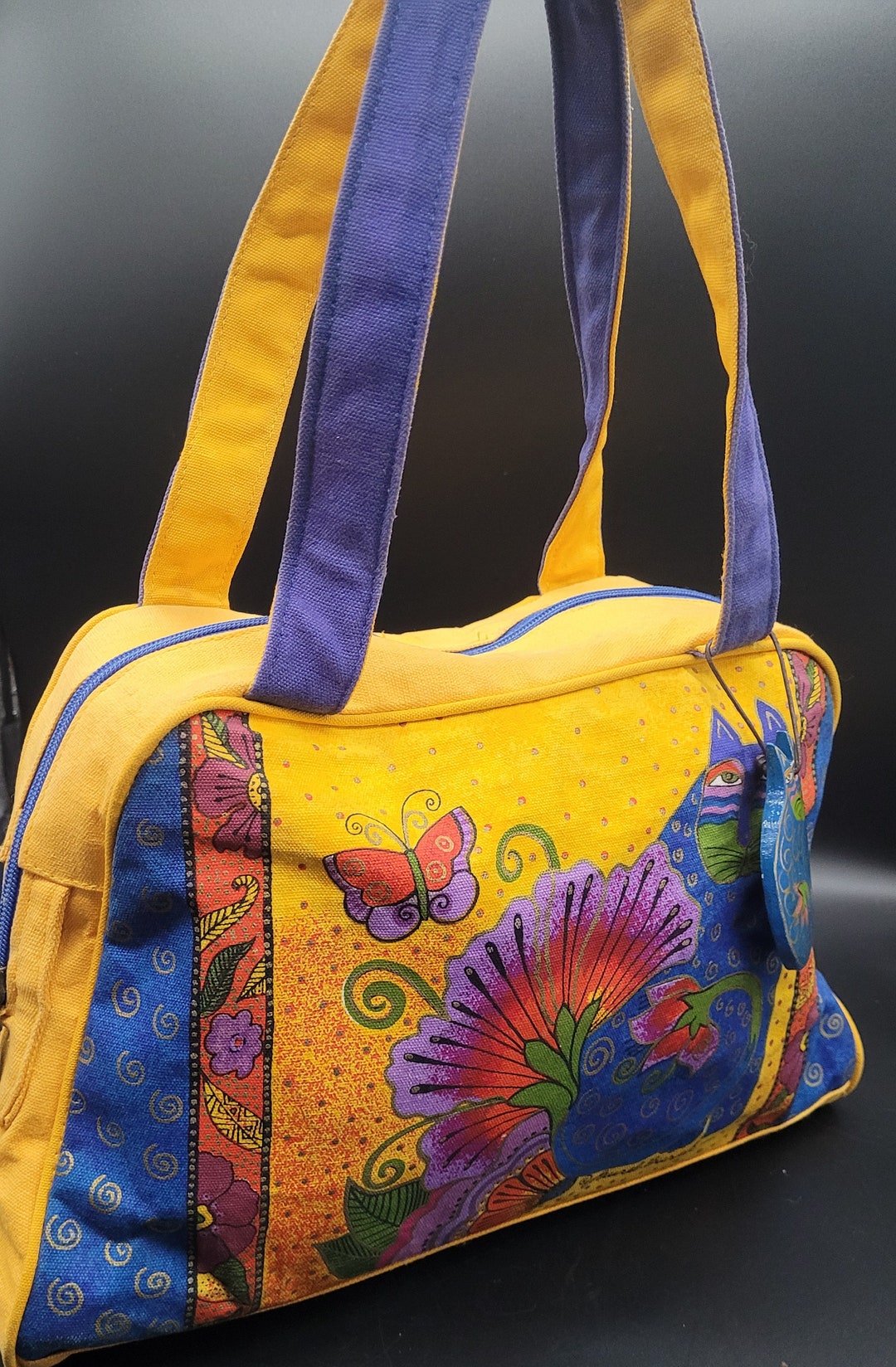 Vintage Laurel Burch Cat Purse Bag Collectible - Etsy