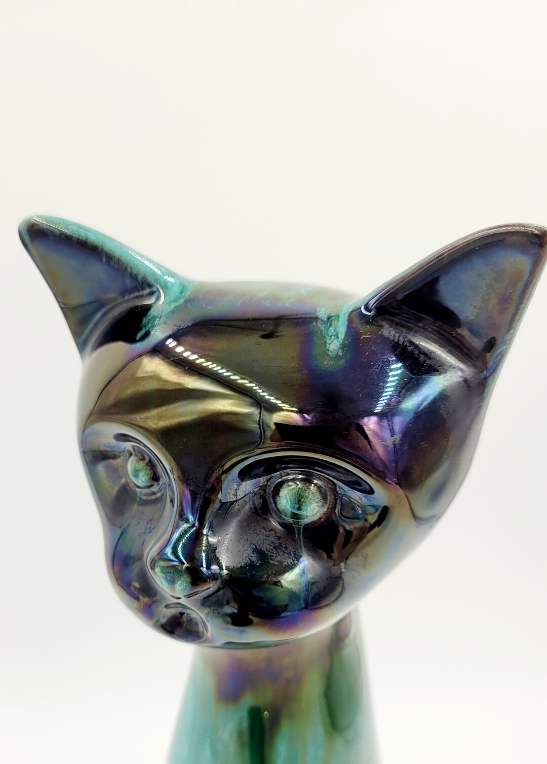 Vintage Blue Mountain Pottery Cat Figurine MCM Retro Cat Statue ...