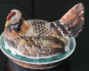Antique Hen on Nest - Etsy