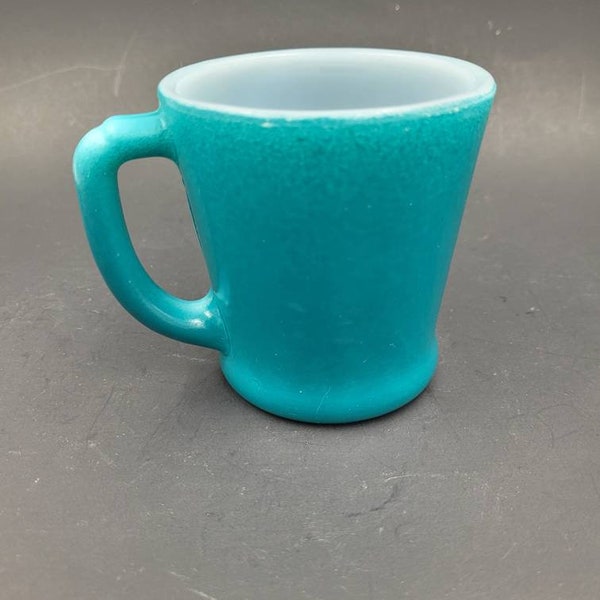 Turquoise Fire King Mug - Etsy