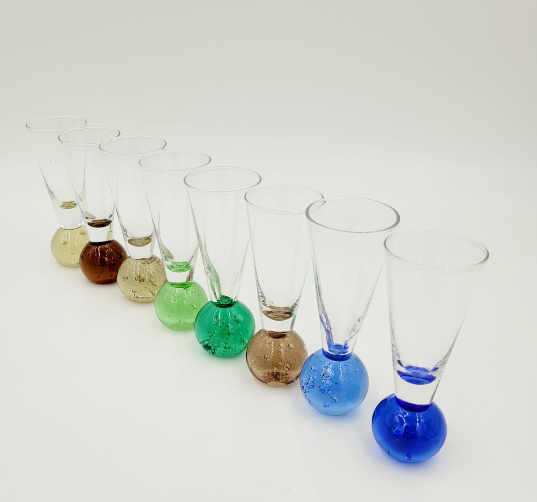 Vintage Mid Century Modern Tapered Art Glass Shot Liqueur Liquor ...