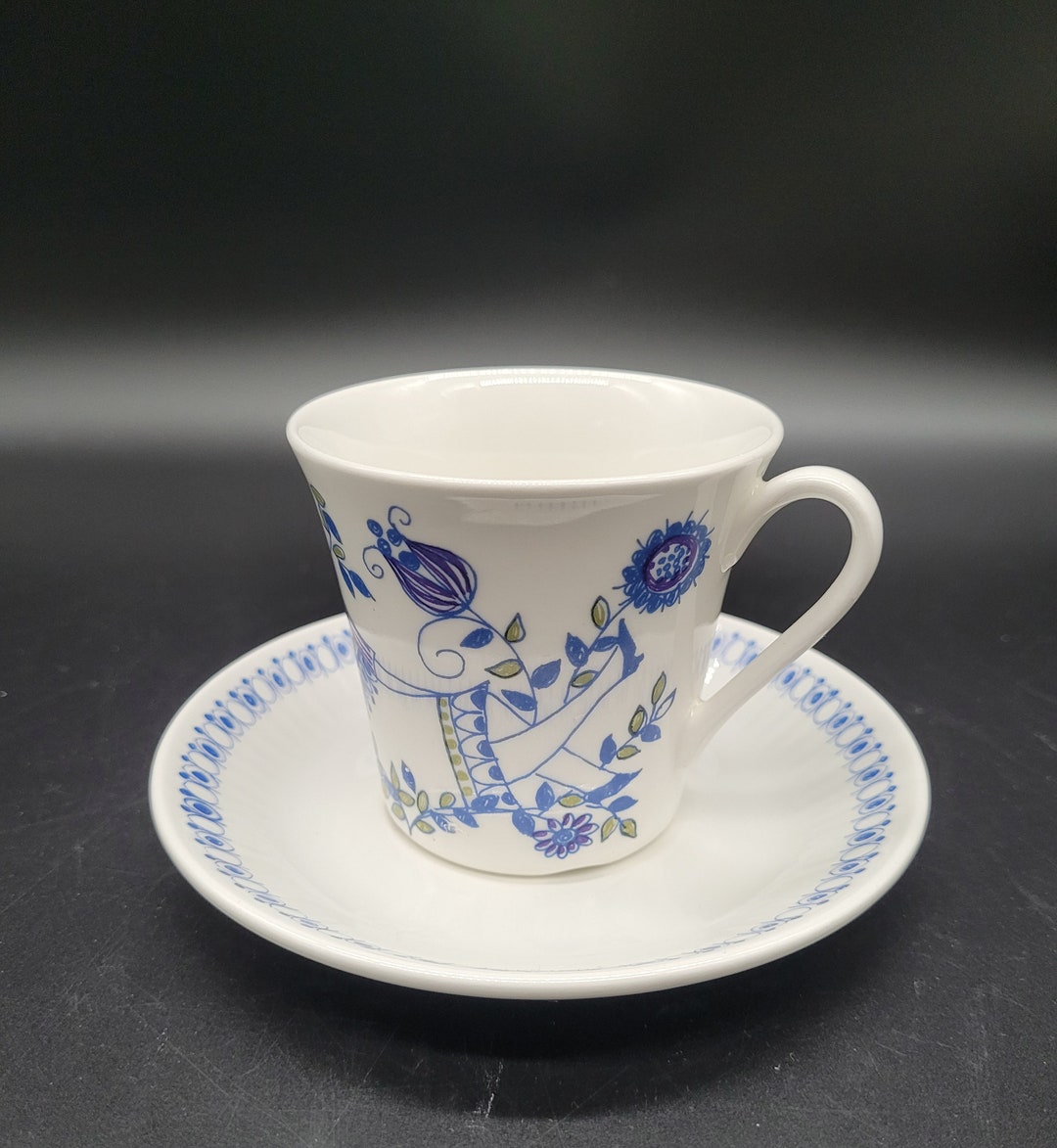 MCM Figgjo Lotte Turi Design Norway Demitasse Cup and Saucer ...